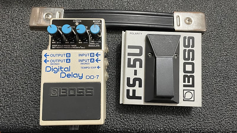Boss DD-8 Digital Delay with FS-5U tap | Reverb