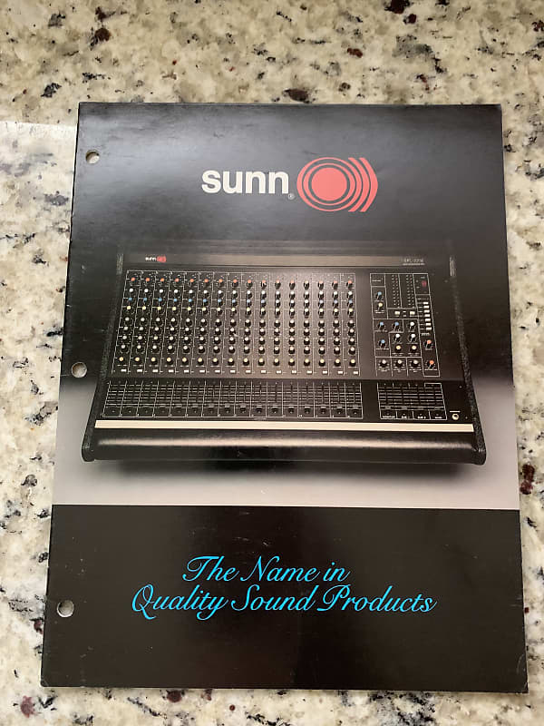 Sunn Catalog 1982 | Reverb