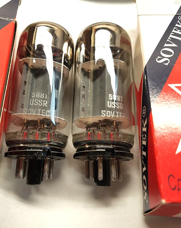 BRAND NEW VINTAGE NOS MATCHED PAIR 5881 6L6WGC SOVTEK USSR | Reverb