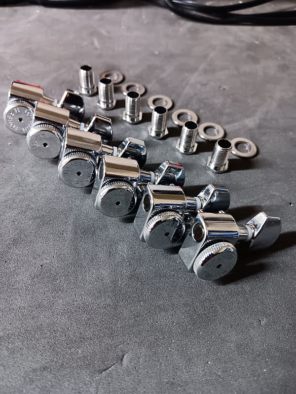 Hipshot Fender Drop-in 2 pin Grip-Lock staggered tuners - | Reverb