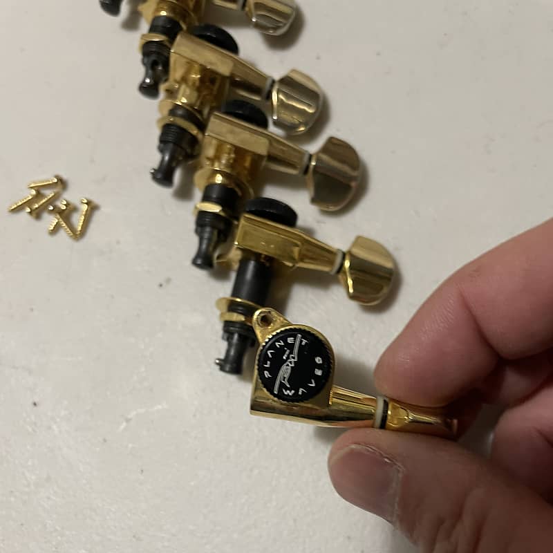 Planet Waves Auto Trim 6 inline LEFT-Handed Locking Tuners - | Reverb