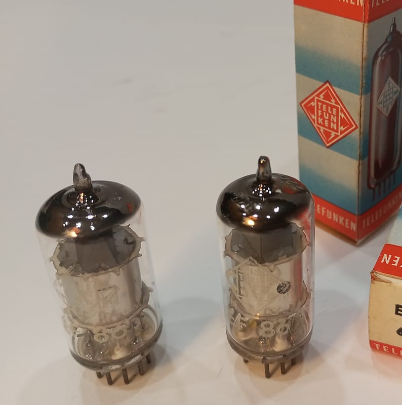 TELEFUNKEN EF86 NEW OLD STOCK PAIR OF GERMAN DIAMOND BASE | Reverb