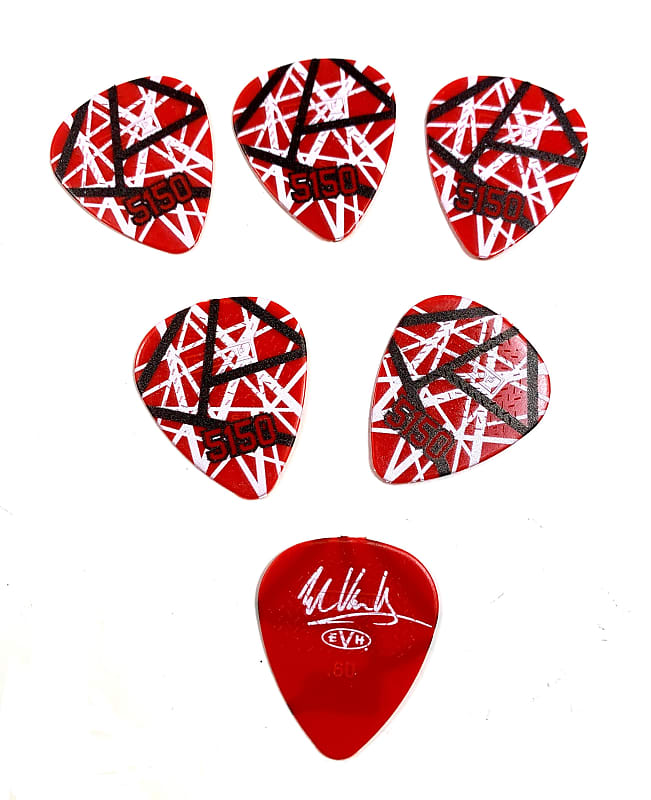 Eddie Van Halen Guitar Picks EVH 5150 Max Grip .60mm 6-Pack | Reverb