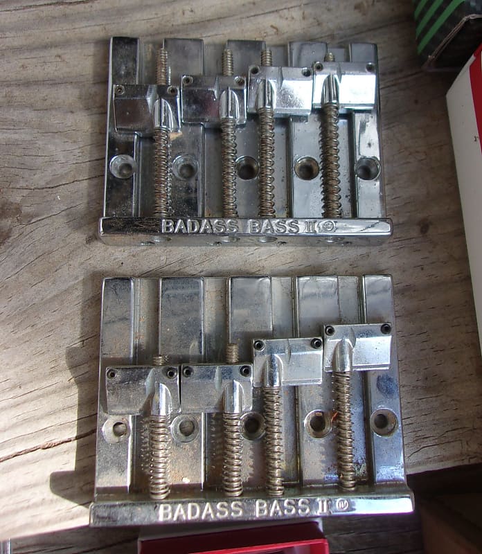 Leo Quan Badass II bass bridges (2-for-one) late 1970s | Reverb