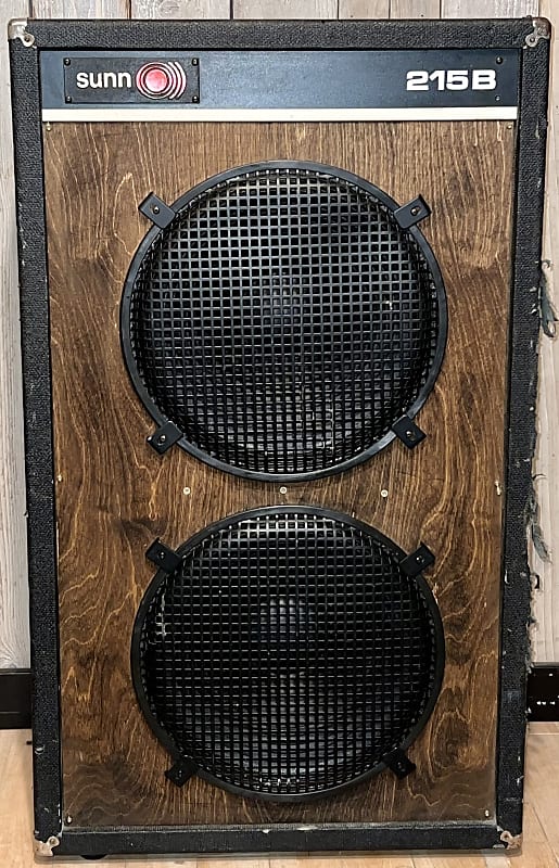 Vintage 1970's SUNN 215B 2X15" Bass Cabinet Battle Tested ! | Reverb