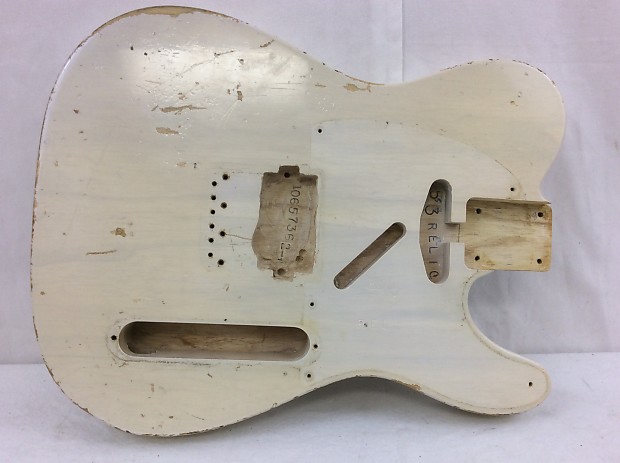 Fender Custom Shop Esquire relic body 2008 White Modified! | Reverb