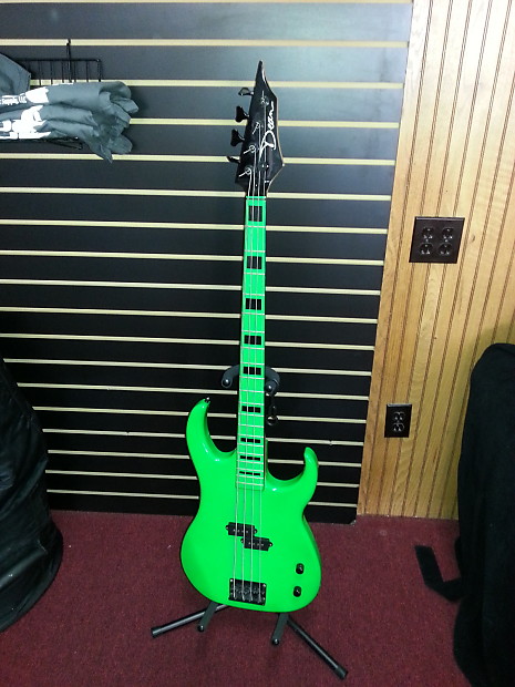 Dean Custom Zone Bass 4 string Nuclear Green Excellent | Reverb