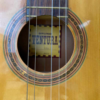 Vintage Bruno Ventura Model 1583 Classical Guitar w/ Case | Reverb