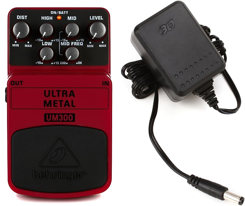 Behringer UM300 Ultra Metal Distortion Pedal Bundle with | Reverb