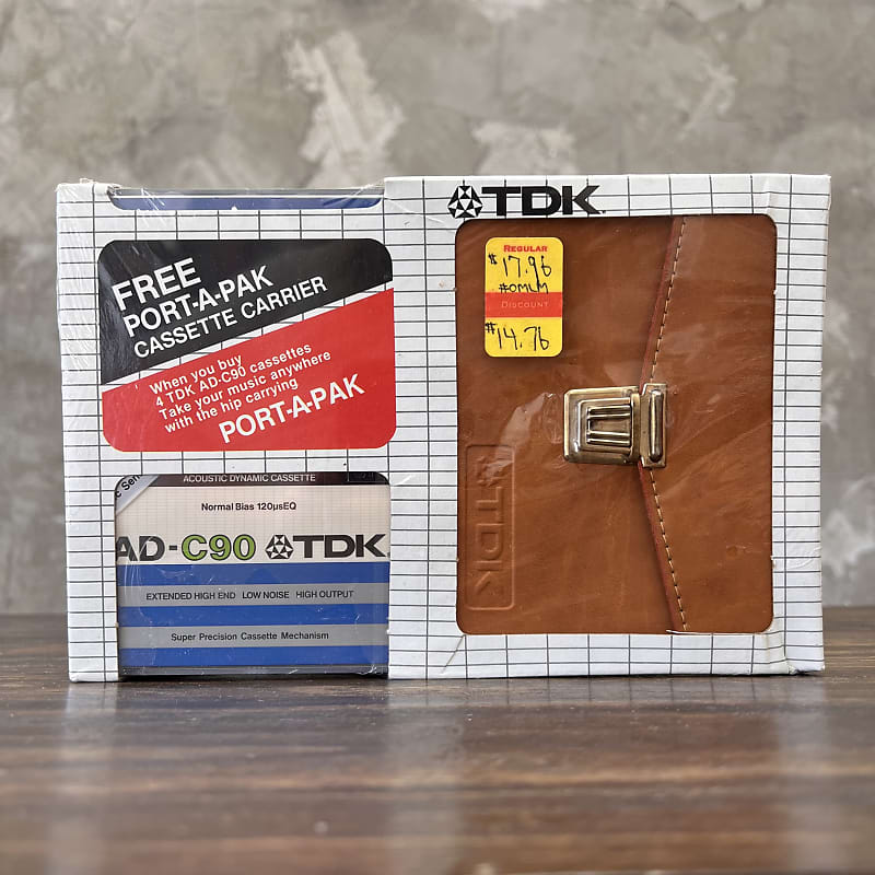TDK AD-C90 Cassette Tapes and Cassette Carrier 1979 | Reverb
