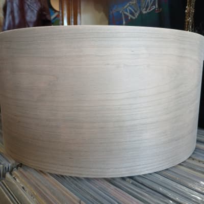 14x5.875 Maple Solid Shell Steam Bent Bare Raw Drum Snare | Reverb