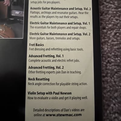 Stewart Macdonald Dan Erlewines guitar shop Violin setup with | Reverb