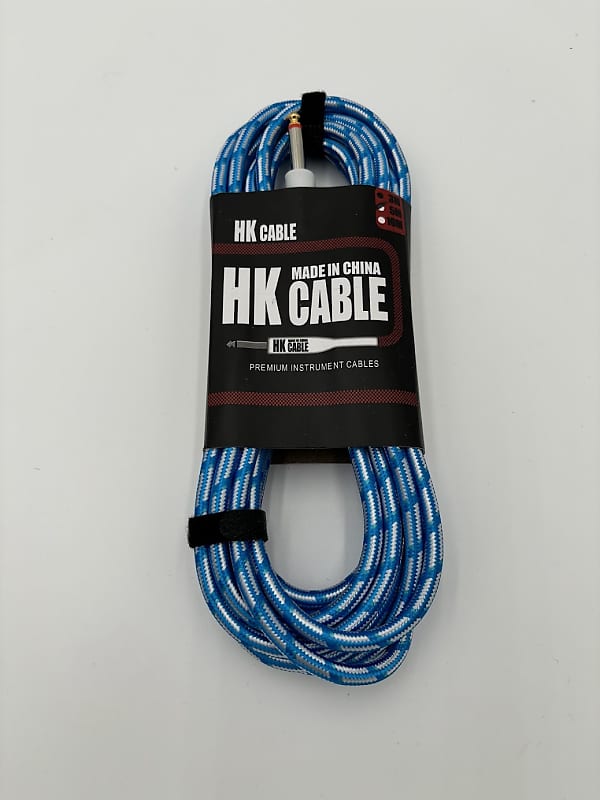 HK Cable 5m (15 ft plus) Guitar Cable - Blue | Reverb