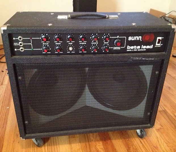 SUNN Beta Lead 212 Combo Amplifier 300 Watts Ex See Video | Reverb