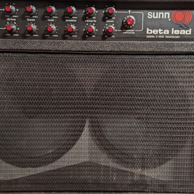 Sunn Beta Lead 2x12 Amplifier with Foot Switch, Cover, and | Reverb