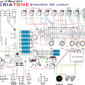 Ceriatone Stray Cat 30 2000's black/british grn | Reverb