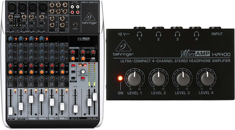 Behringer Xenyx Q1204USB Mixer with USB Bundle with Behringer | Reverb