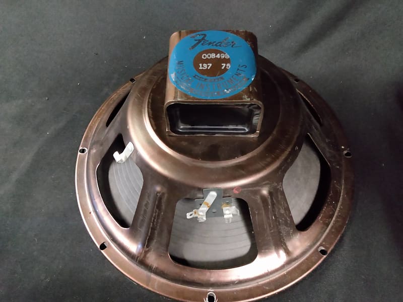 1975 CTS Fender 12" 32 ohm Speaker Rhodes Gold Original Cone | Reverb