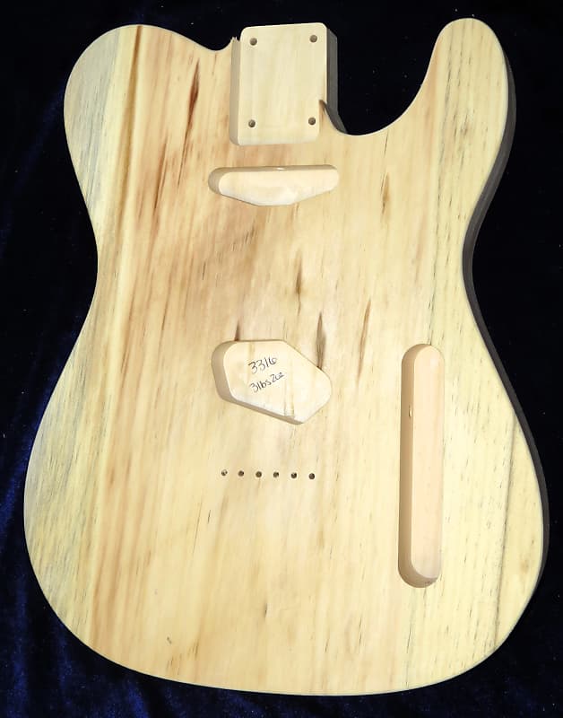 Aged 35yr Pine Telecaster Tele Body Standard 3lbs 2oz #3316T | Reverb