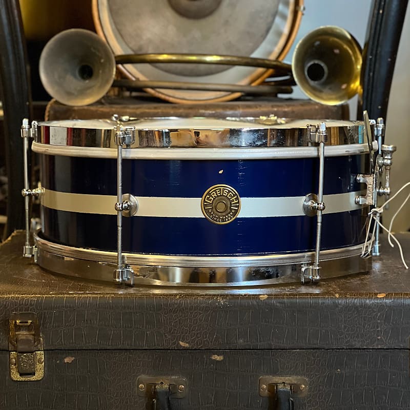 VINTAGE 1960's Gretsch 5.5x14 Jazz Combo Snare in Blue & | Reverb