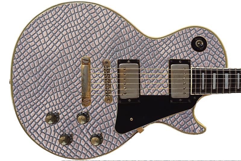 Sticka Steves Guitar Skin Axe Wrap Re-skin Light Gray Snake | Reverb