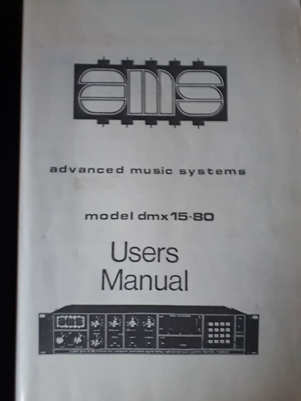 User's Manual for Neve AMS DMX 15.80 1979 | Reverb
