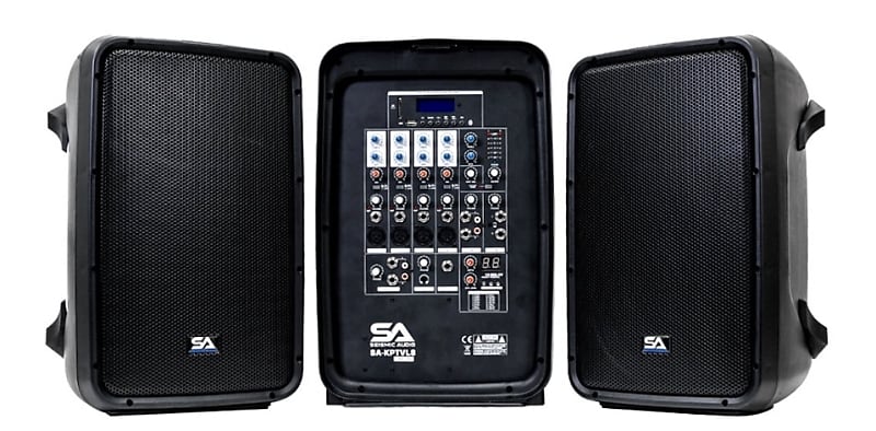 SeismicAudio SA-KPTVL Sweet Portable PA Mixer w Effects & | Reverb