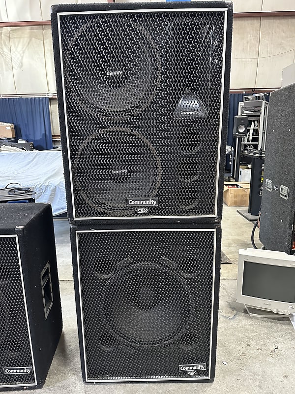 Community Speaker System (CSX57 and CSX50B) Mid 90's - Black | Reverb