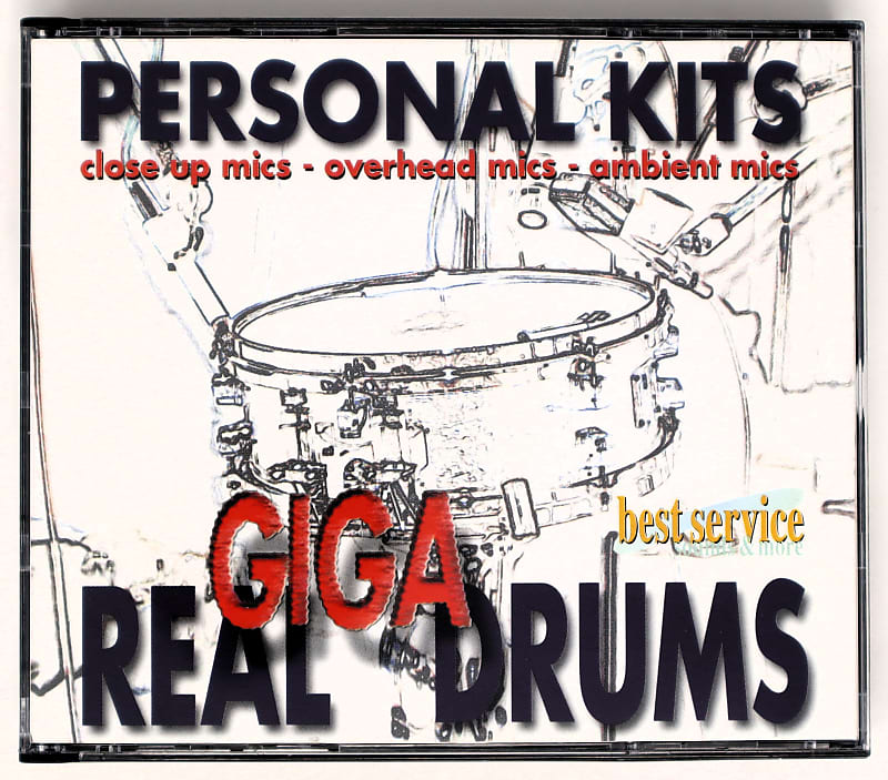 Best Service Real Giga Drums GigaSampler GigaStudio Format | Reverb
