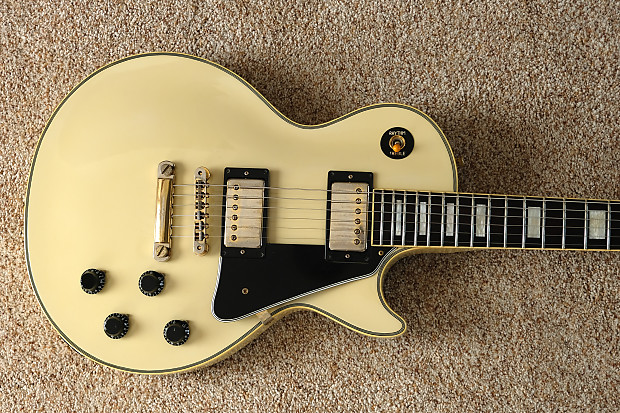 Rare 1984 Tokai LC65-JS John Sykes 3 Ply Cream/Aged White | Reverb