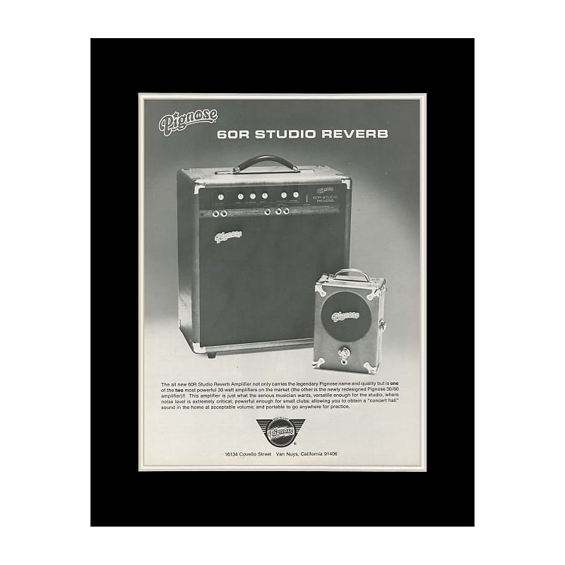 1980 Pignose 60R Studio Reverb Amplifiers Original Magazine | Reverb