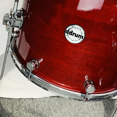 ddrum Reflex ELT Elite Transparent Cherry Red 24" 4pc Shell | Reverb
