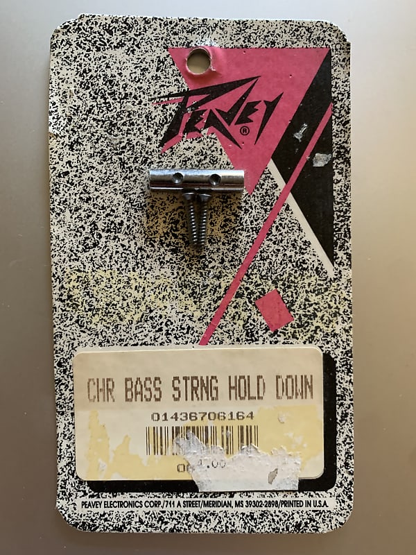 Vintage Peavey Chrome Bass String Hold Down (String Tree or | Reverb