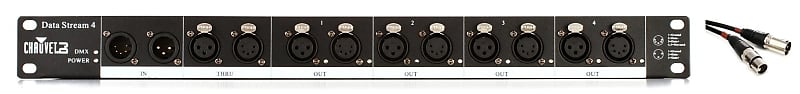 Chauvet DJ Data Stream 4 - 4-Port DMX Splitter Bundle with | Reverb