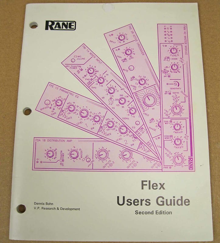 Rane Flex Users Guide Second Edition | Reverb