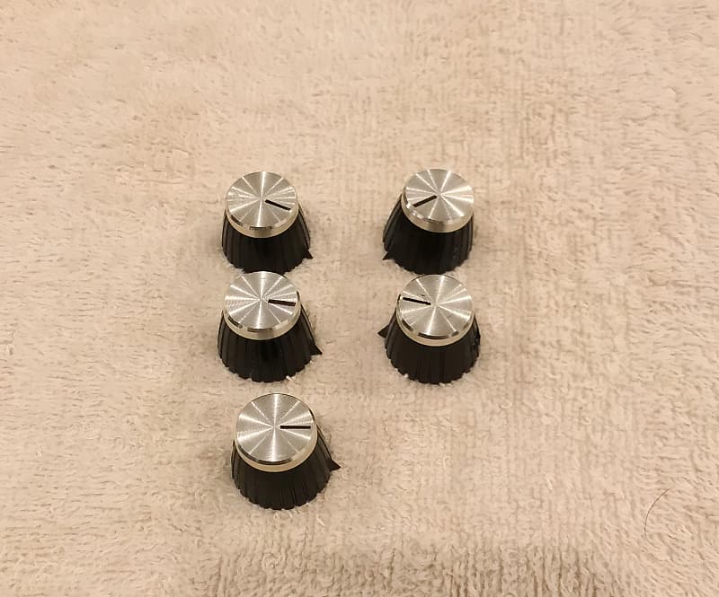 (5) Vintage 70’s 80’s Marshall Silver POINTER Knobs JCM800 | Reverb