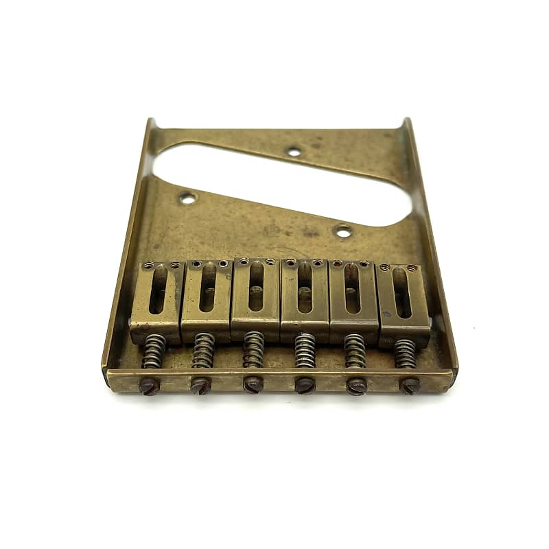Mighty Mite Brass Tele Style Bridge for Vintage Charvel | Reverb