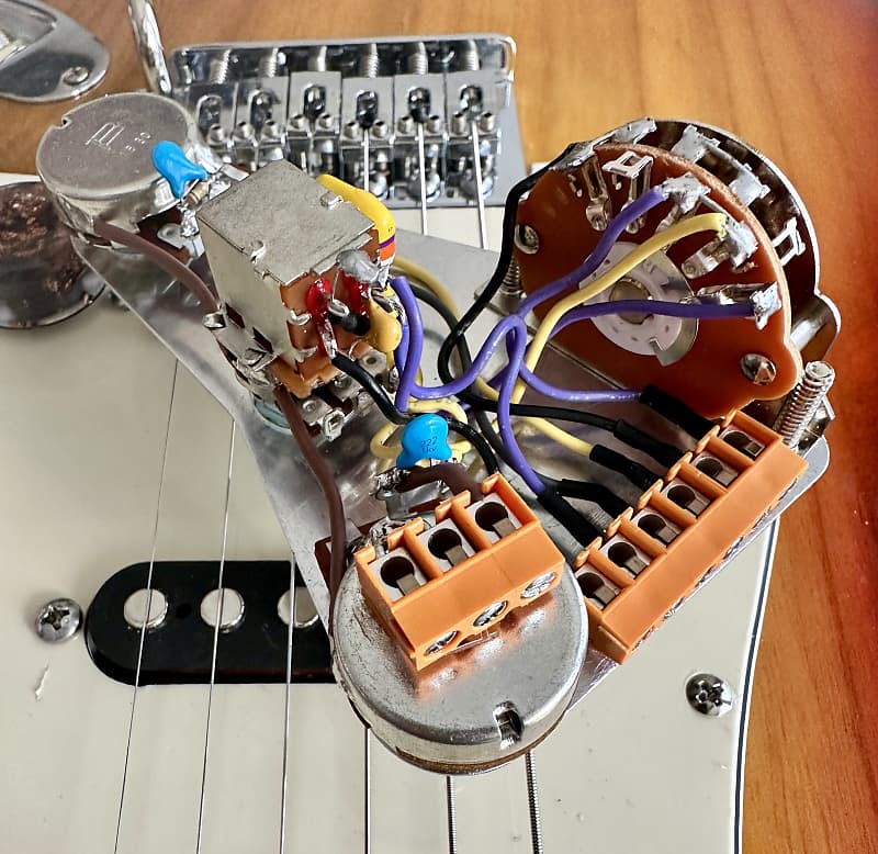 Strat-O-Tele Solderless Wiring Harness with 4-way Switch HoOP | Reverb
