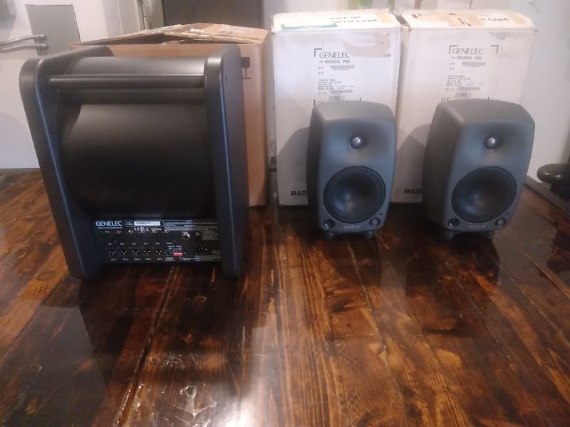 Genelec - 8030A/7050CPM | 3-Way Powered Nearfield Monitor | Reverb