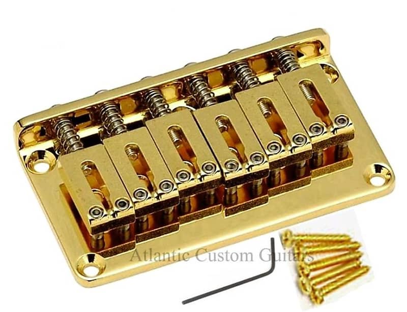 Gotoh hardtail Guitar Bridge New Gold | Reverb