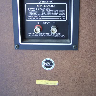 RARE Sansui SP-2700 4 Way Speaker Pair Japan | Reverb