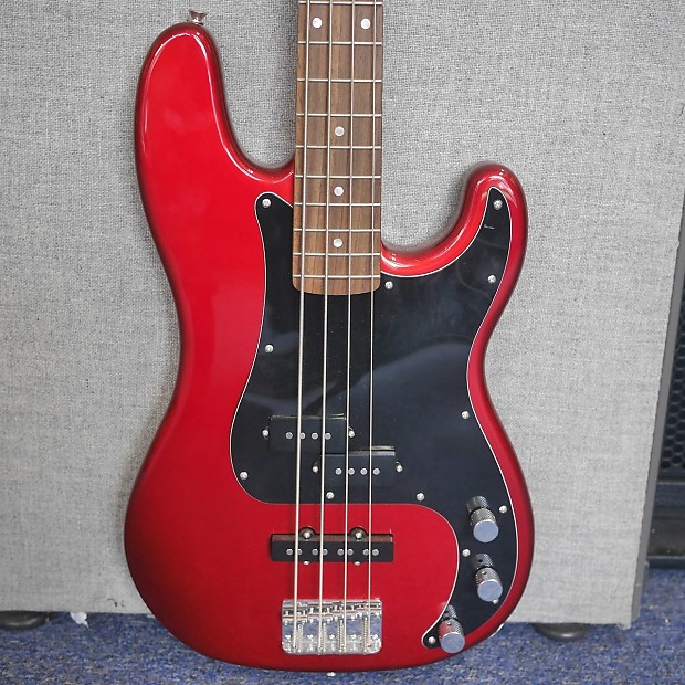 Squier Precision PJ Bass Candy Apple Red | Reverb