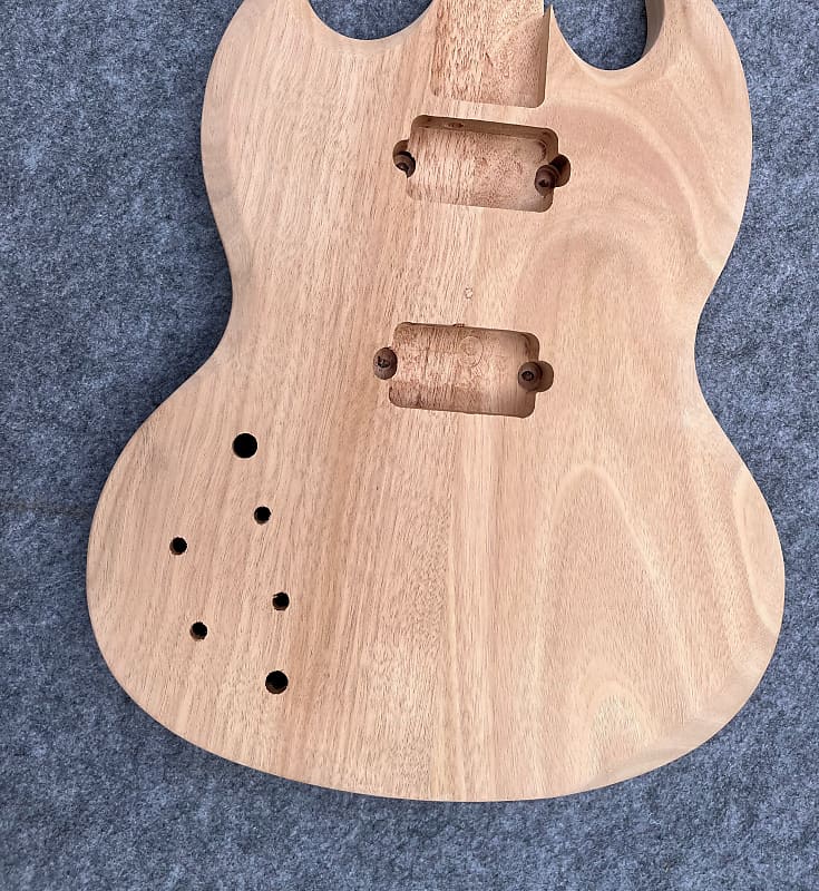 Unfinished SG Style Left Handed Guitar Mahogany Body DIY | Reverb