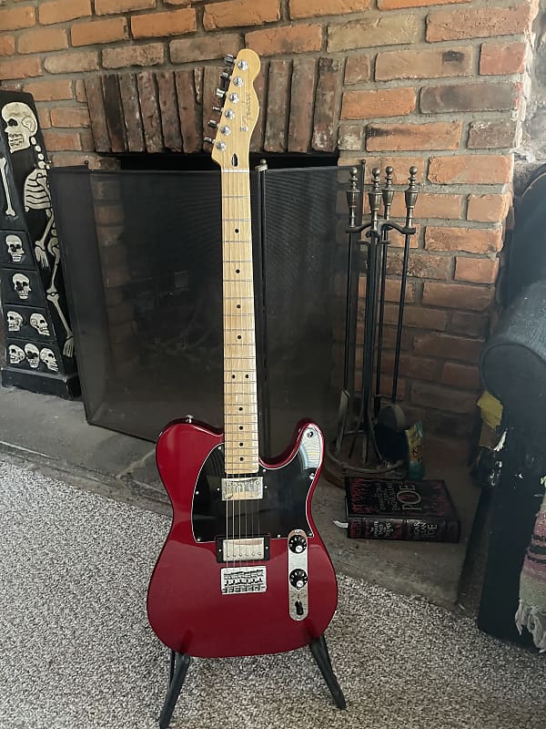 2011 Fender Blacktop HH Telecaster Candy Apple Red w/ Gig Bag | Reverb