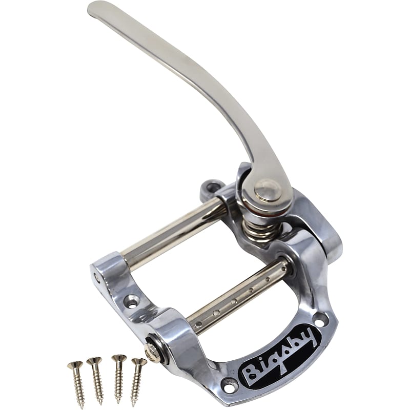 Bigsby B5 Vibrato Tailpiece String-Thru - Polished Aluminum | Reverb