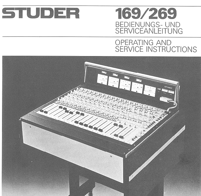 Studer 169 1970 | Reverb