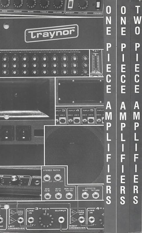 Traynor- Amplifiers, Speakers, & Mixers, Catalog, vintage | Reverb