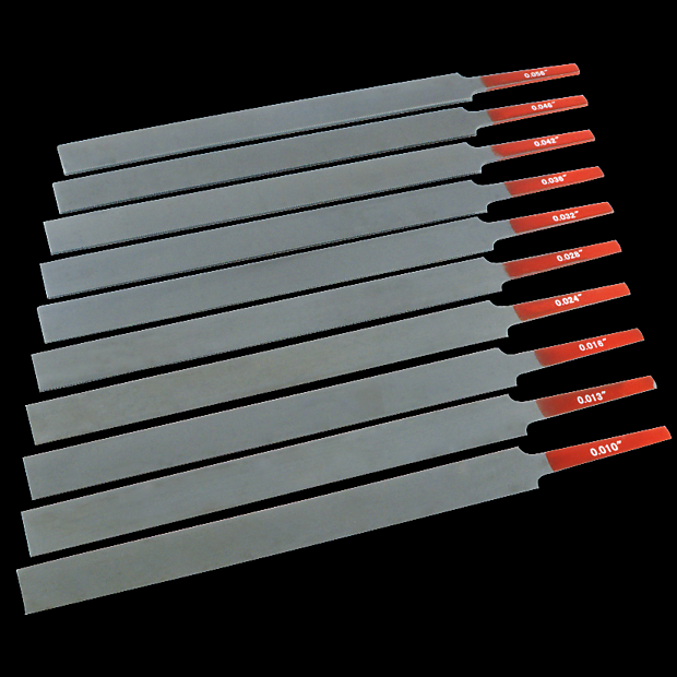 Set of 10 professional luthier Japanese made Guitar Nut Files | Reverb