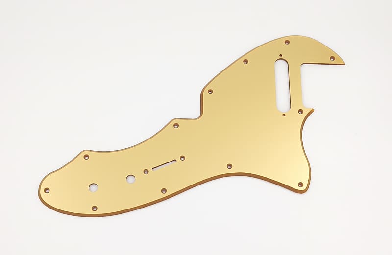 metallic gold acrylic pickguard for us/mex fender telecaster | Reverb