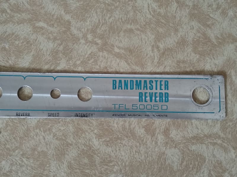 Fender Bandmaster Reverb TFL 5005 D - Original Amp Faceplate | Reverb